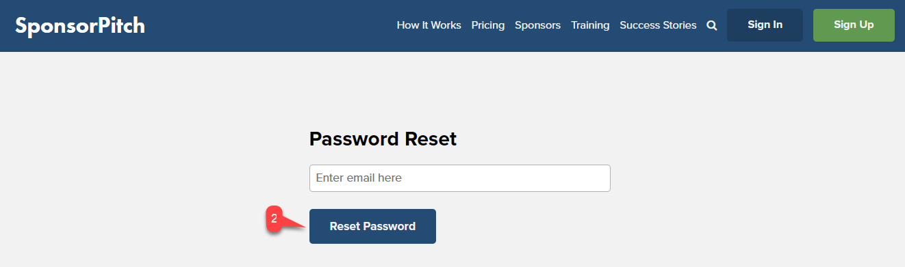 Forgot my password – SponsorPitch